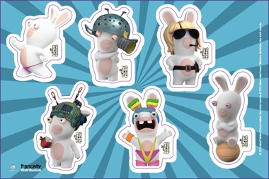 STICKERS LAPINS CRETINS